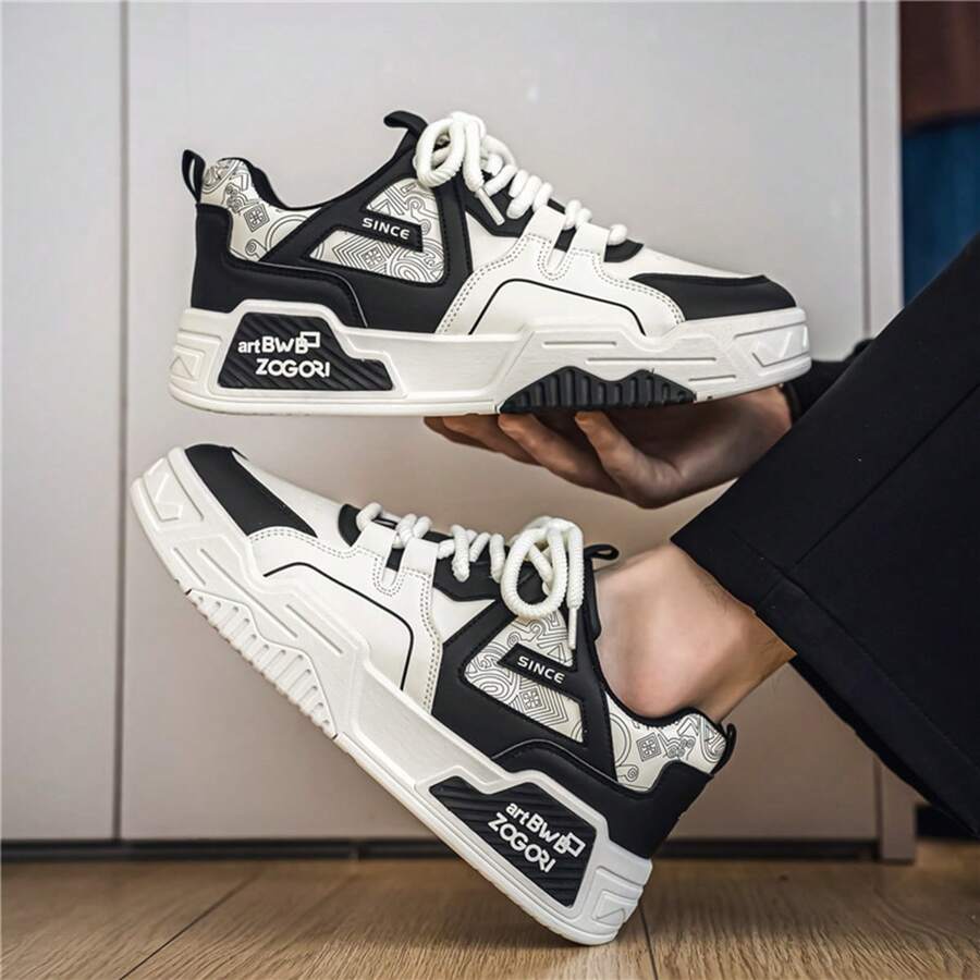 Zapatillas de plataforma con suela gruesa para hombres, nuevos zapatos deportivos para ...