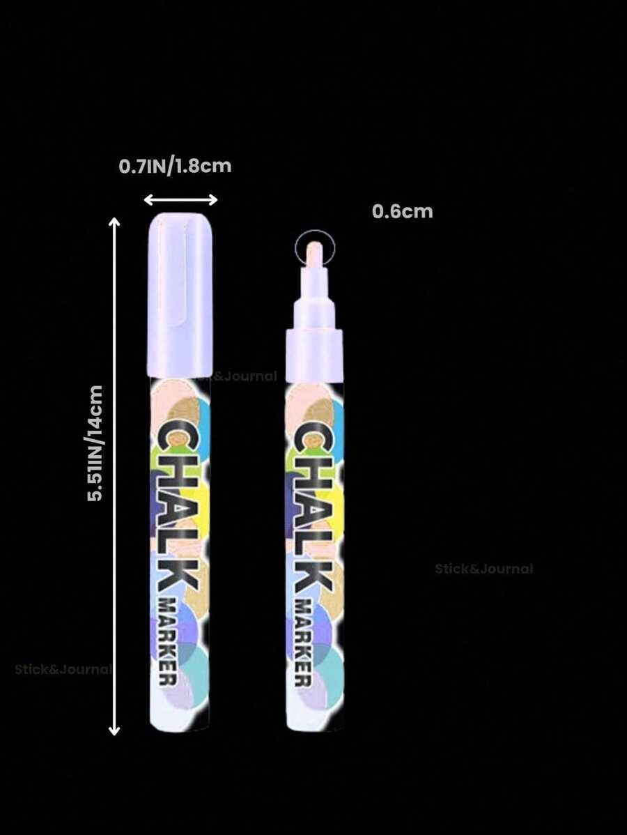 8 Colors Liquid Chalk Marker Pens, Christmas Window Paintings, Dust ...