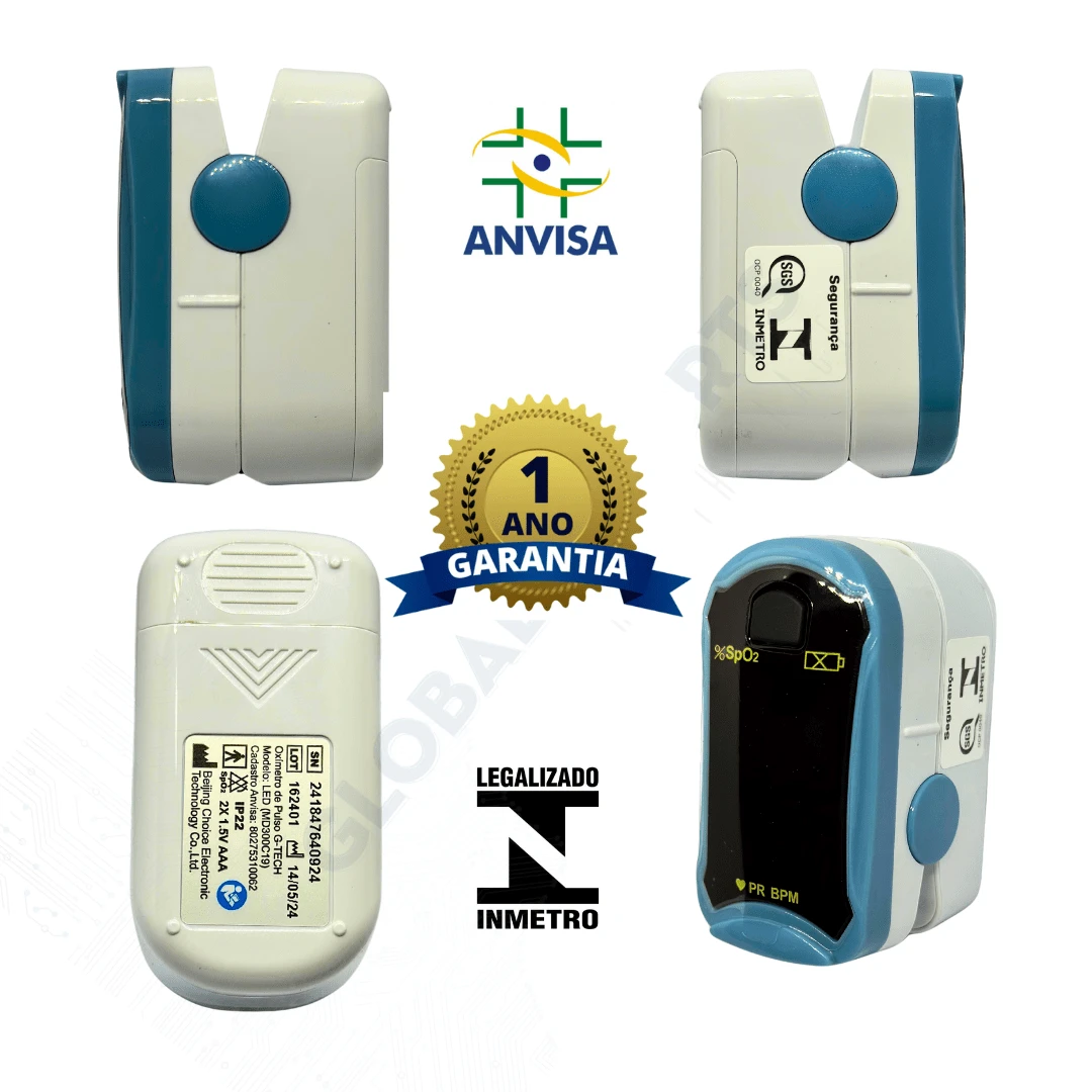Digital Finger Pulse Oximeter With Cover Oxygen Saturation Original ...