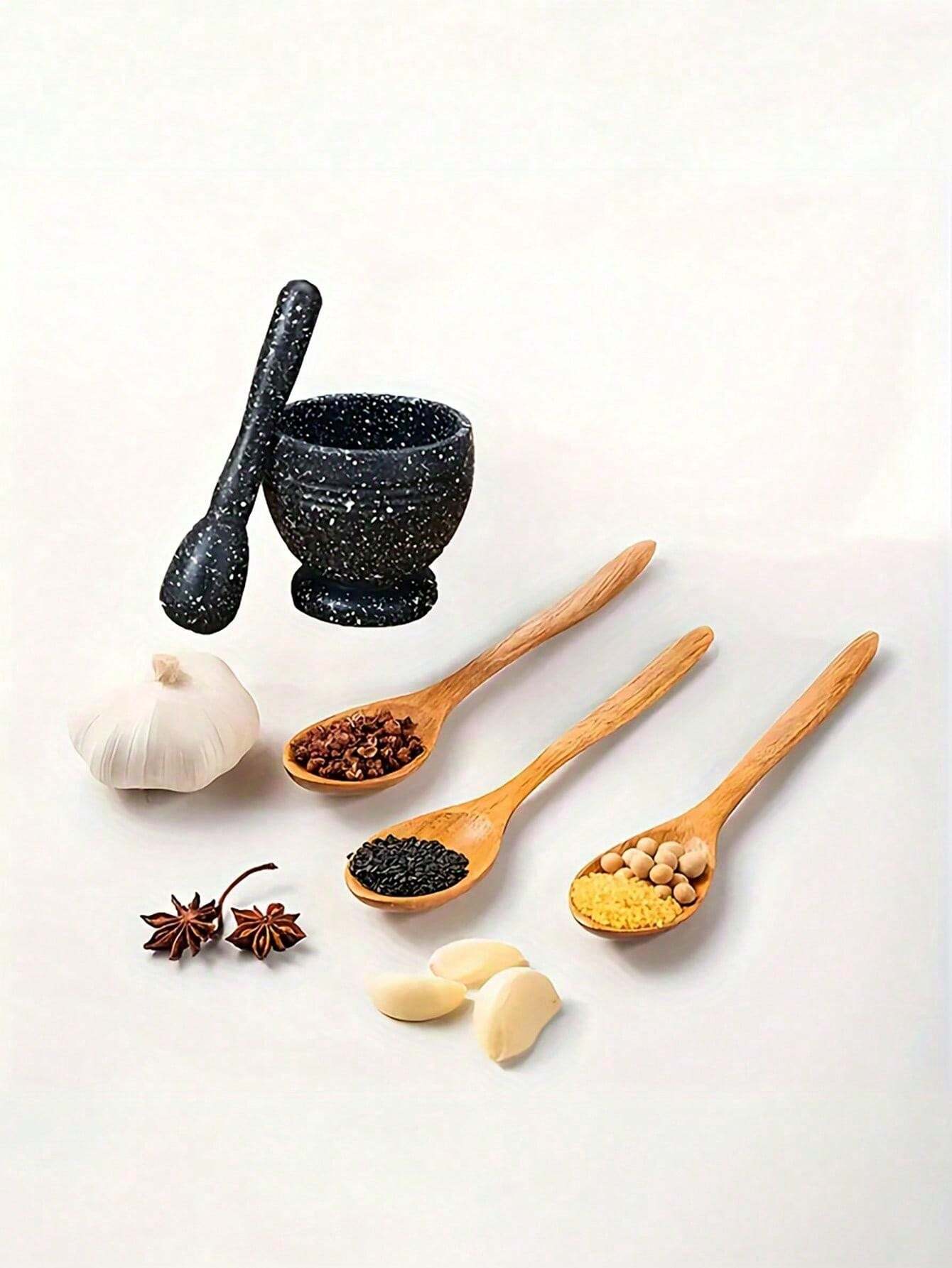 1 set, Déluxe Mortier et pilon à ail - écrasez facilement l'ail, broyez ...