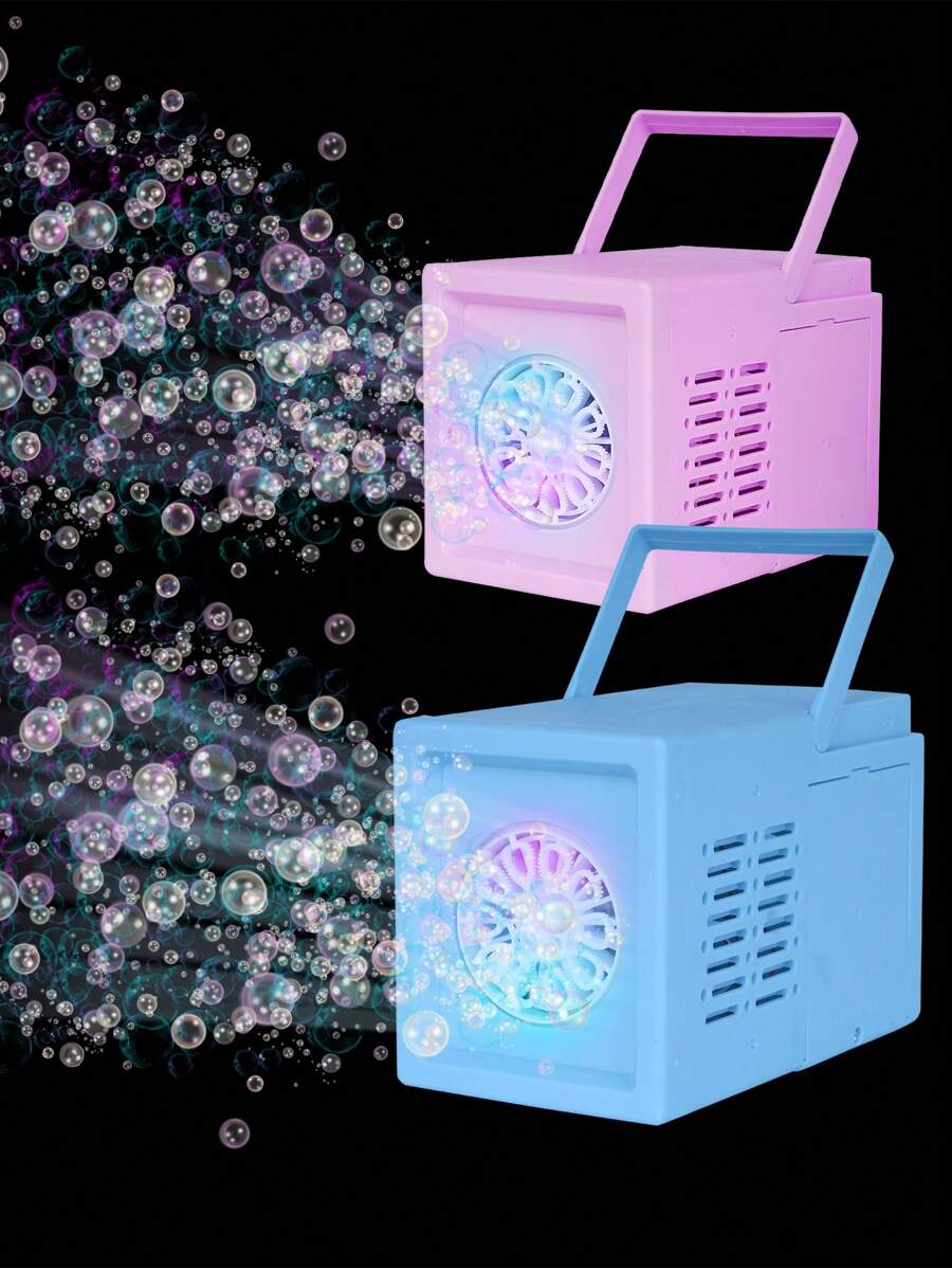 Kids Portable Automatic Bubble Machine, One-Button Bubble Blower Toy (Batteries And Bubble ...