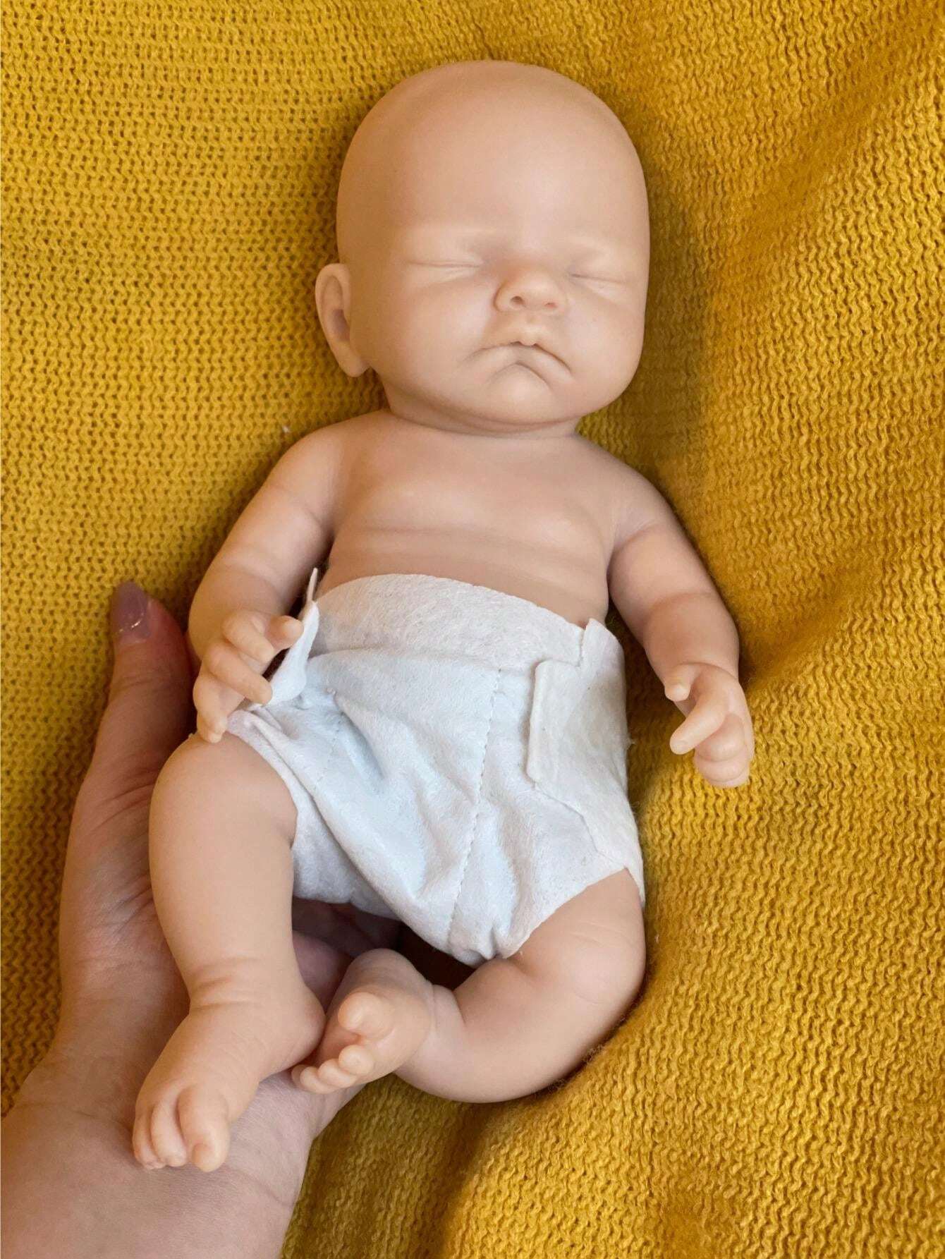 1pc 10 Inch Three Styles Unpainted Reborn Dolls Miniature Preemie Full ...