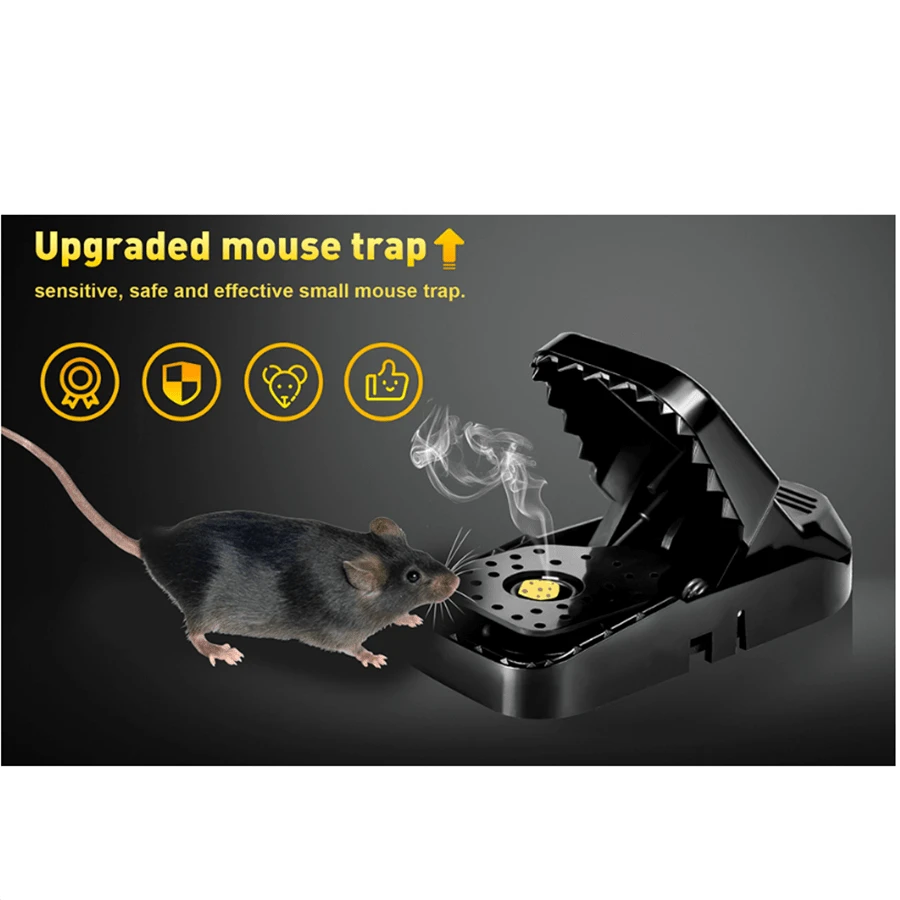 Feeke Mouse Traps, Mice Traps For House, Small Mice Trap Indoor Quick ...