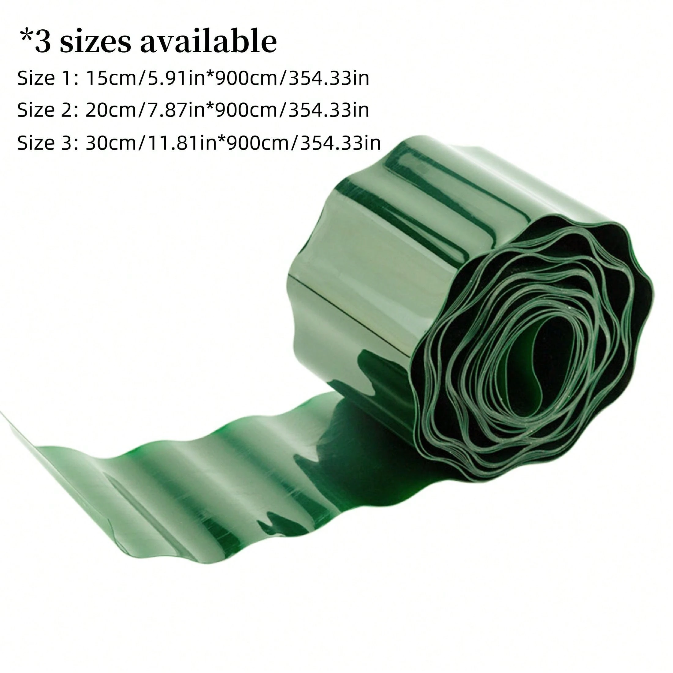 Black Plastic Landscape Edging Roll Landscape Edging 33FT,Gaden Edging ...