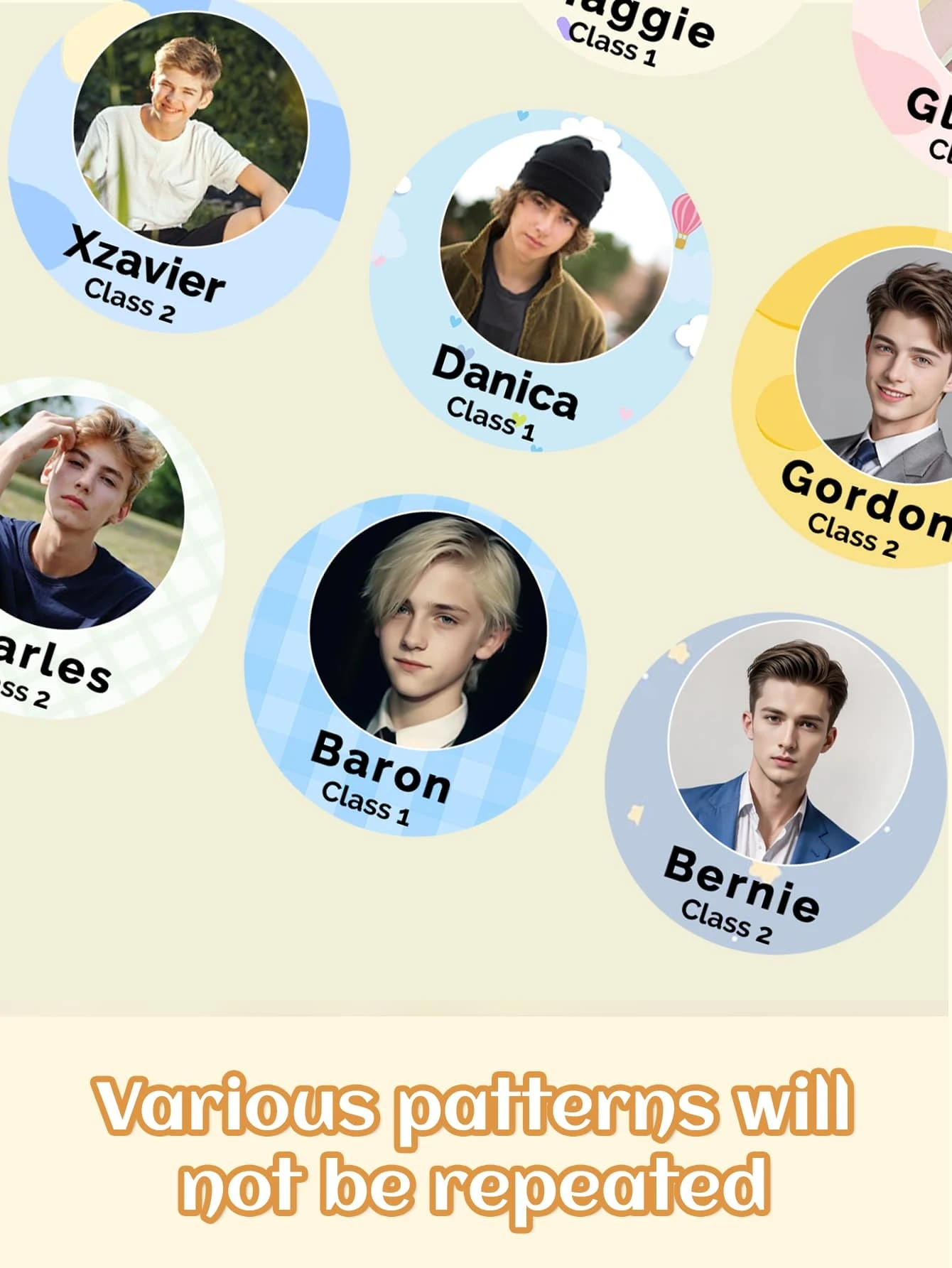 Personalized Photo & Name Label Stickers | SHEIN UK