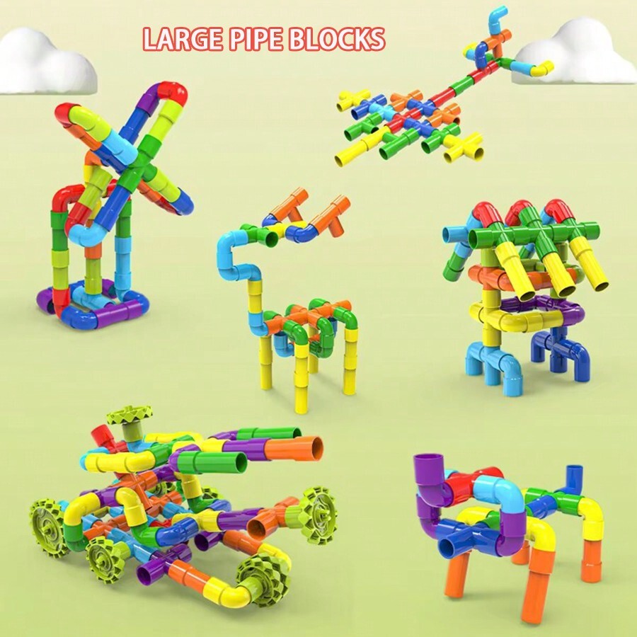 Children's Early Education DIY Water Pipe Assembly Large Water Pipe ...