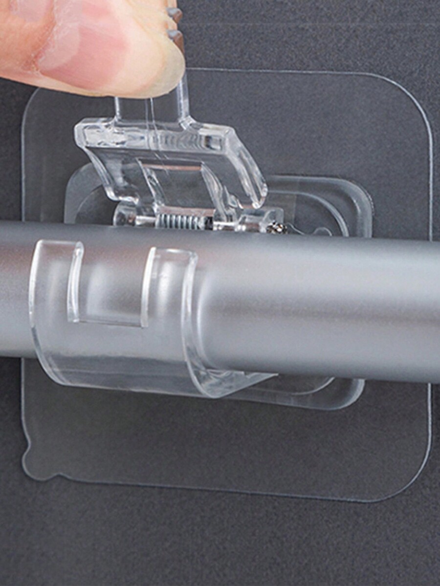 Door Curtain Telescopic Rod Adhesive Hook, No Punch Paste Type, Cross ...