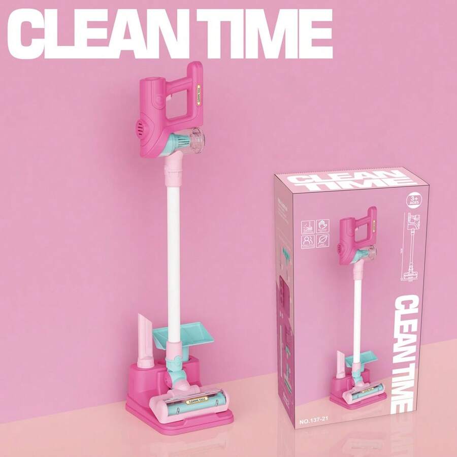 Kids Pretend Play Vacuum Cleaner Toy Set, Realistic Simulation Cleaning ...