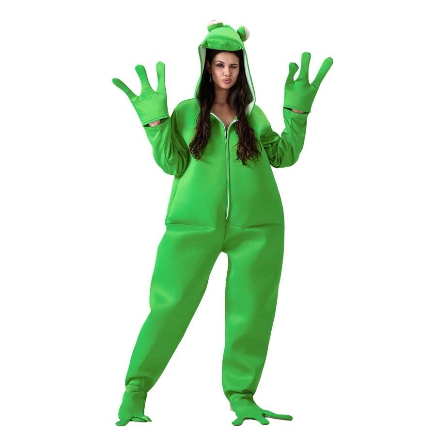 Women Frog Cosplay Costumes Halloween Role Play Costumes Stage Props ...