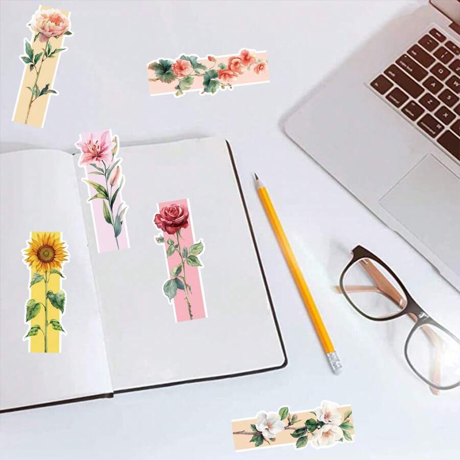 30 Sheets Of This Spring Bookmark Series Simple Handbook Literary ...