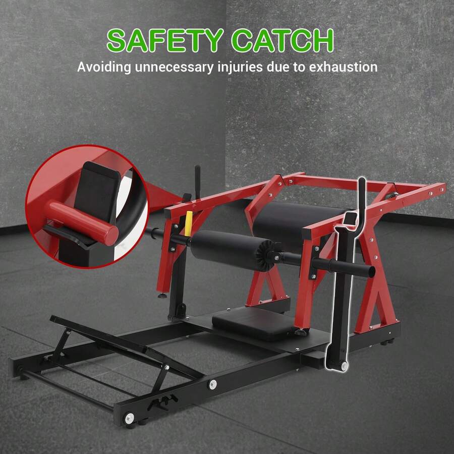 Hip Thrust Machine, 700LBS Plate-Loaded Glute Bridge Machine With ...