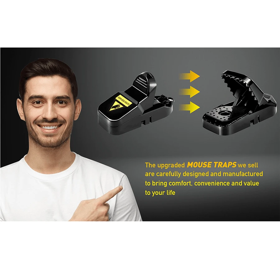 Feeke Mouse Traps, Mice Traps For House, Small Mice Trap Indoor Quick ...