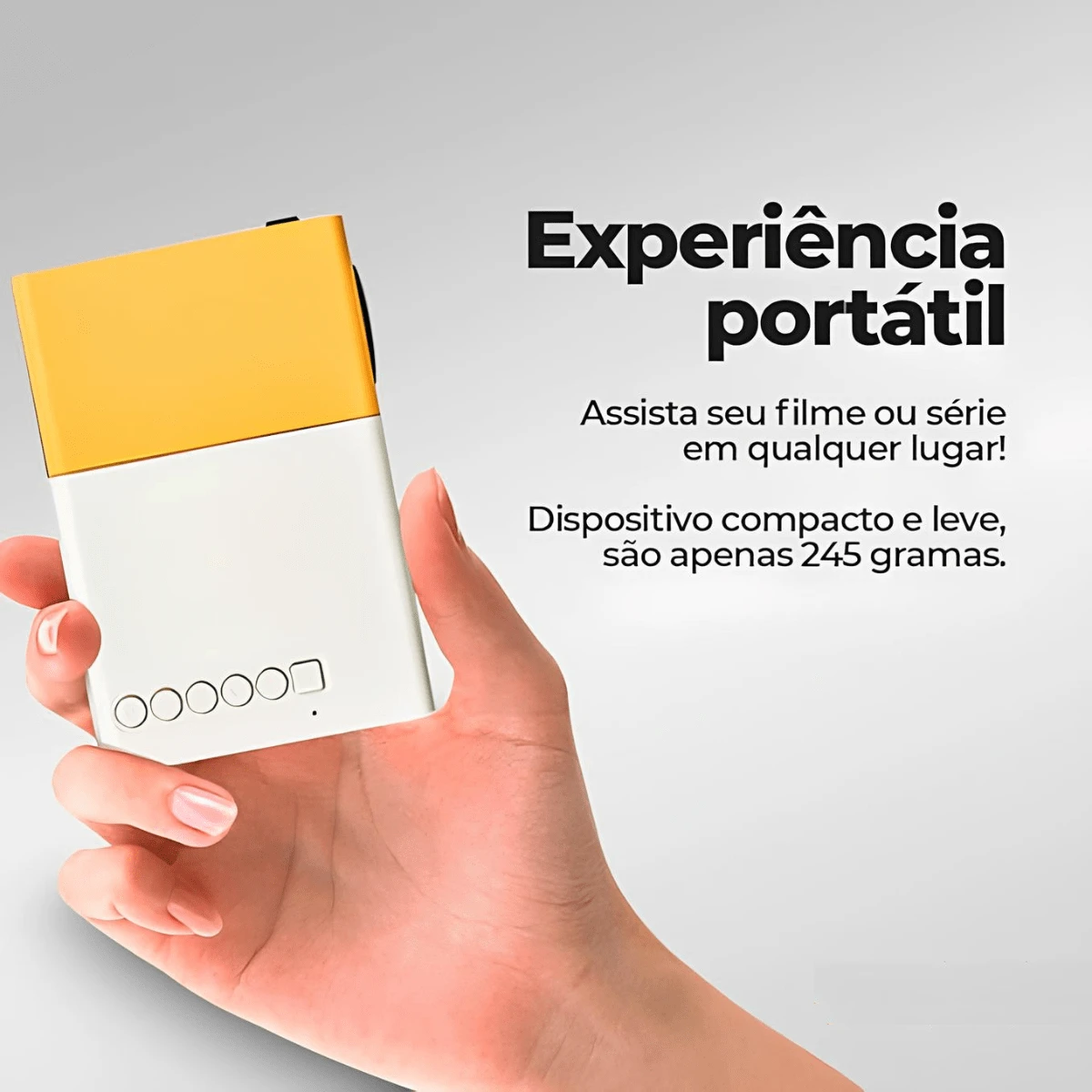 Mini Projetor Amarelo Portátil Full Hd Led 600 Lumens Usb Sd Hdmi | SHEIN Brasil