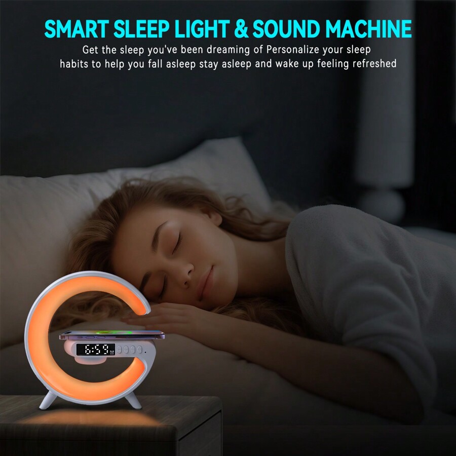 N69 Lampada smart con 10 modalità di illuminazione, caricatore senza ...