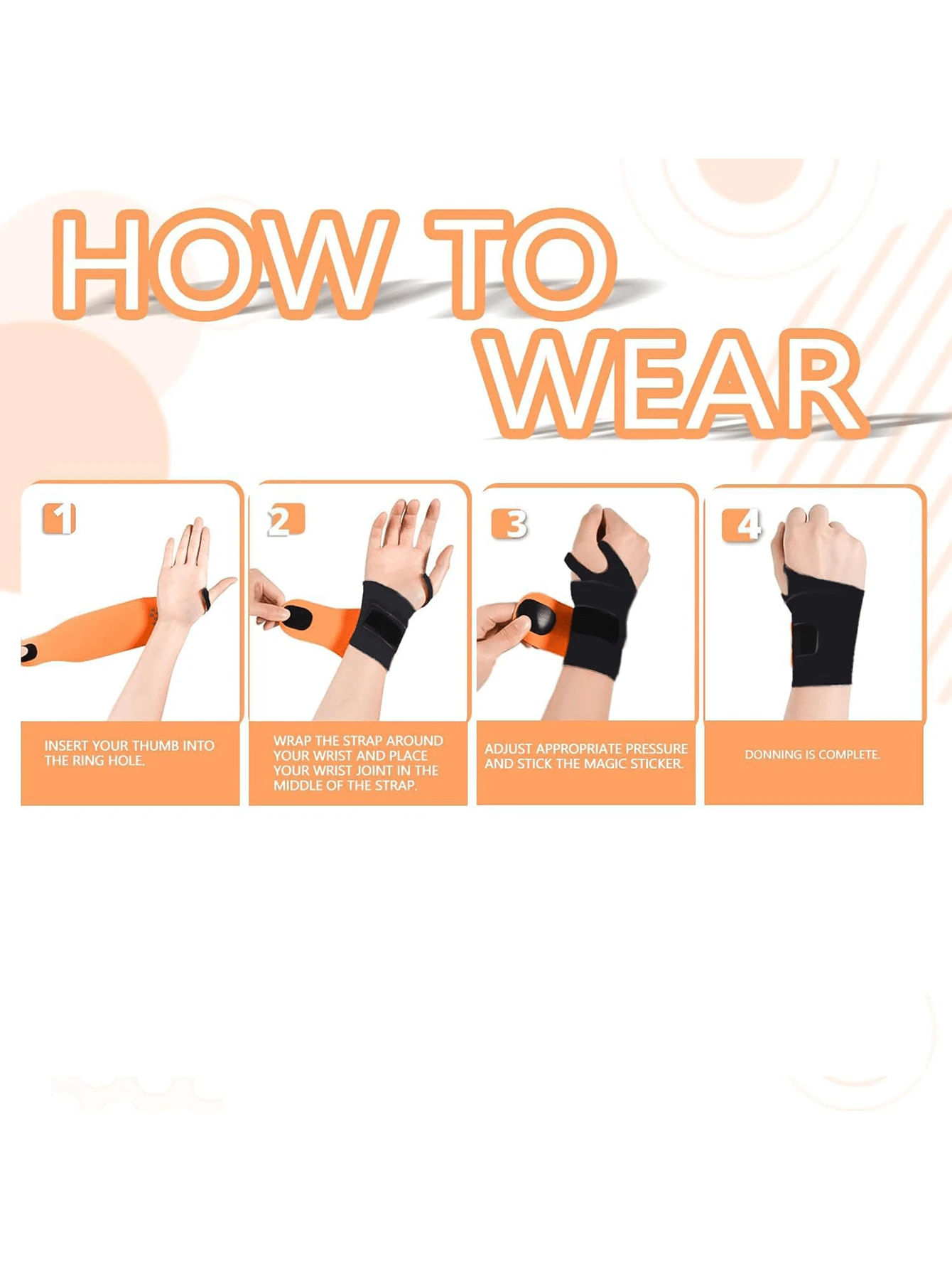 1pc Adjustable Wrist Brace With Breathable Thin Tendon Sheath Joint ...