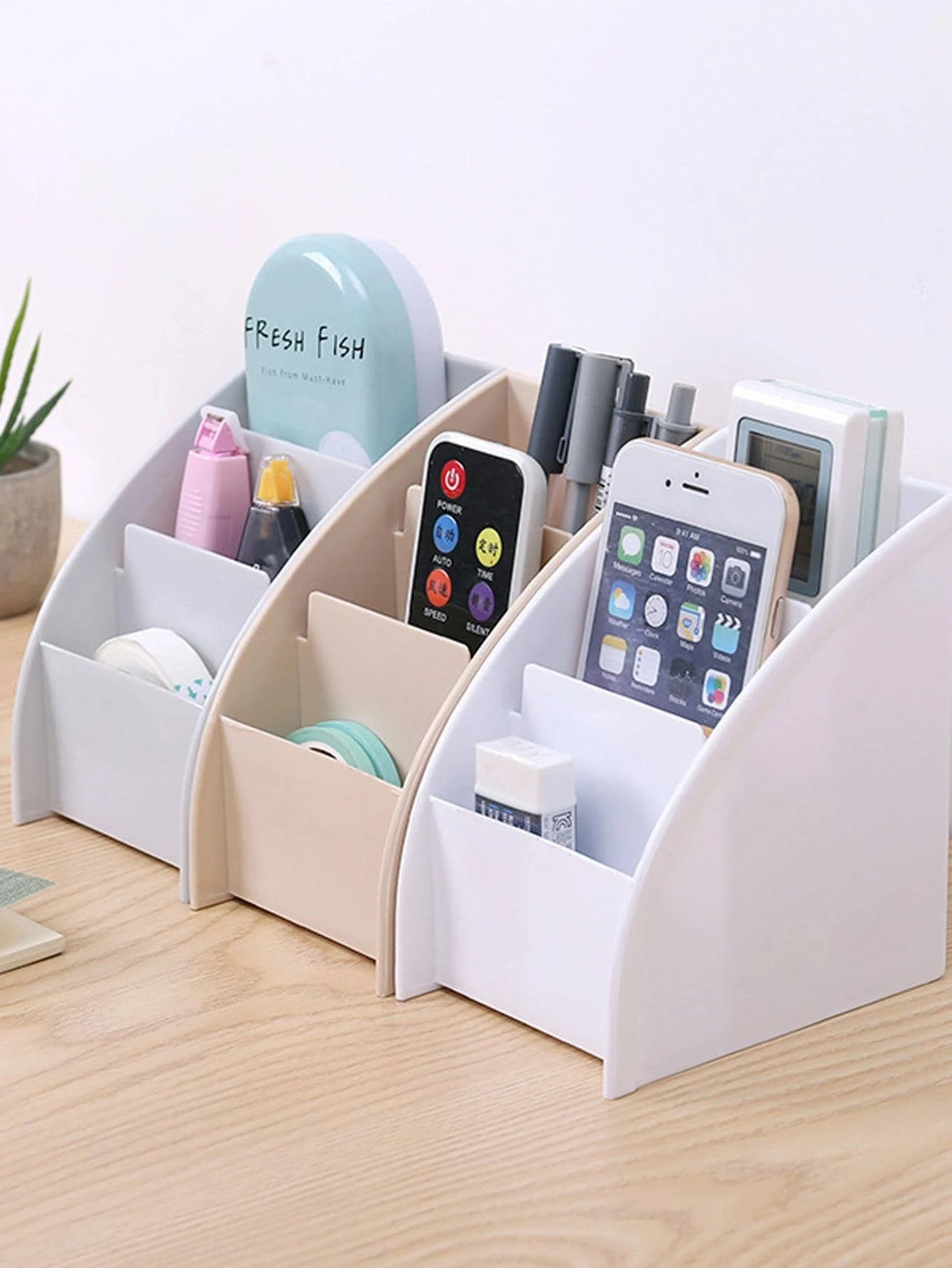 1pc Trapezoid Storage Box, Cosmetic Case, Creative Living Room Storage ...