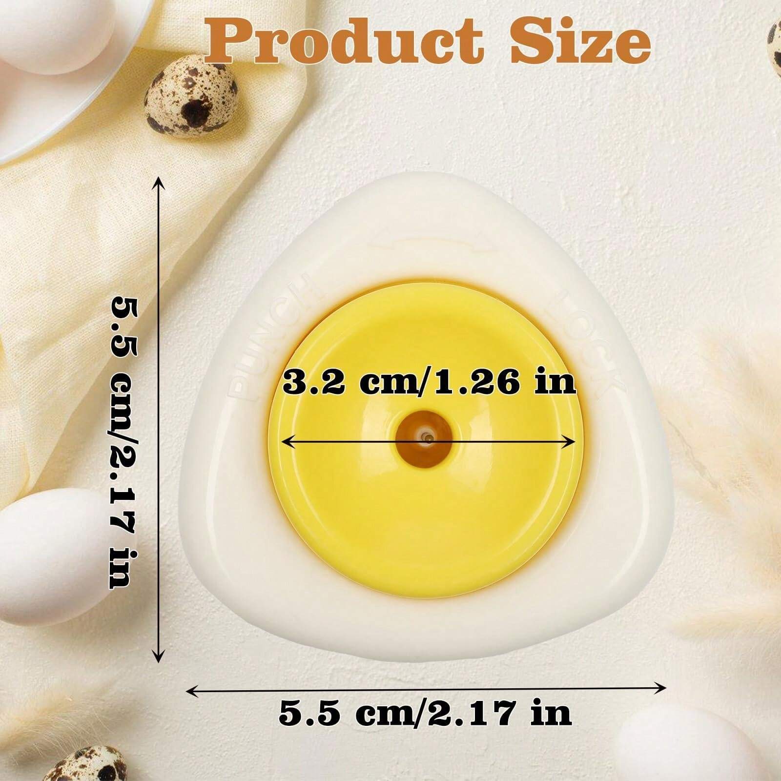 2 Peças Descascador de Ovos para Ovos Cozidos, Furador de Orifícios em ...