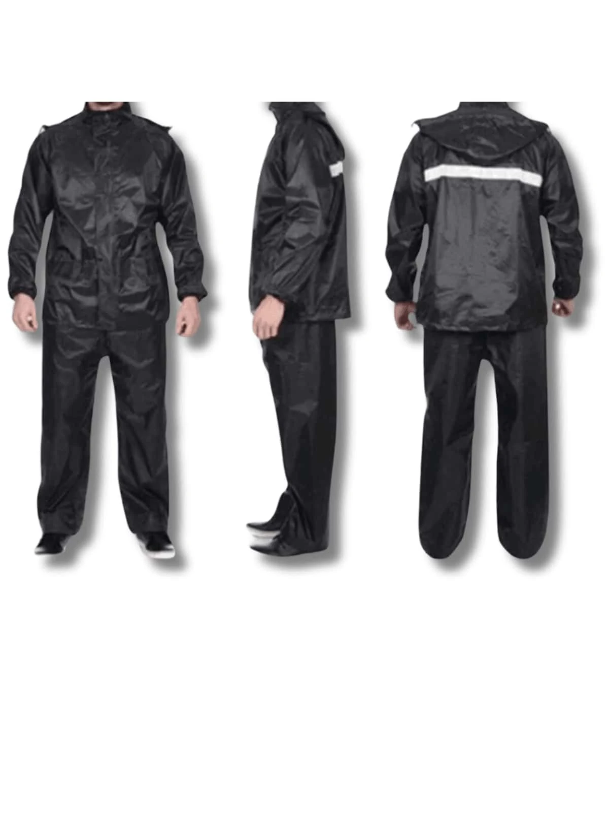 Emborrachada Capa Chuva Moto Conjunto Impermeável Motoboy Refletivo ...