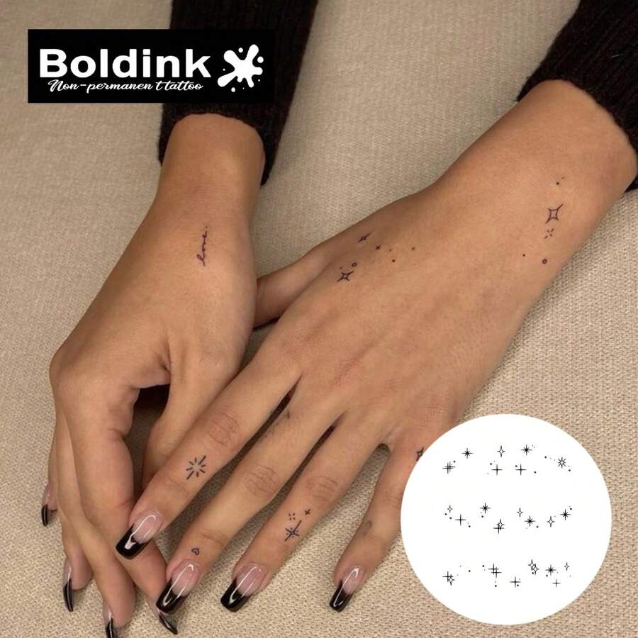 Boldink Boldink Non-Permanent Tattoo Technology, Star-Inspired Design ...