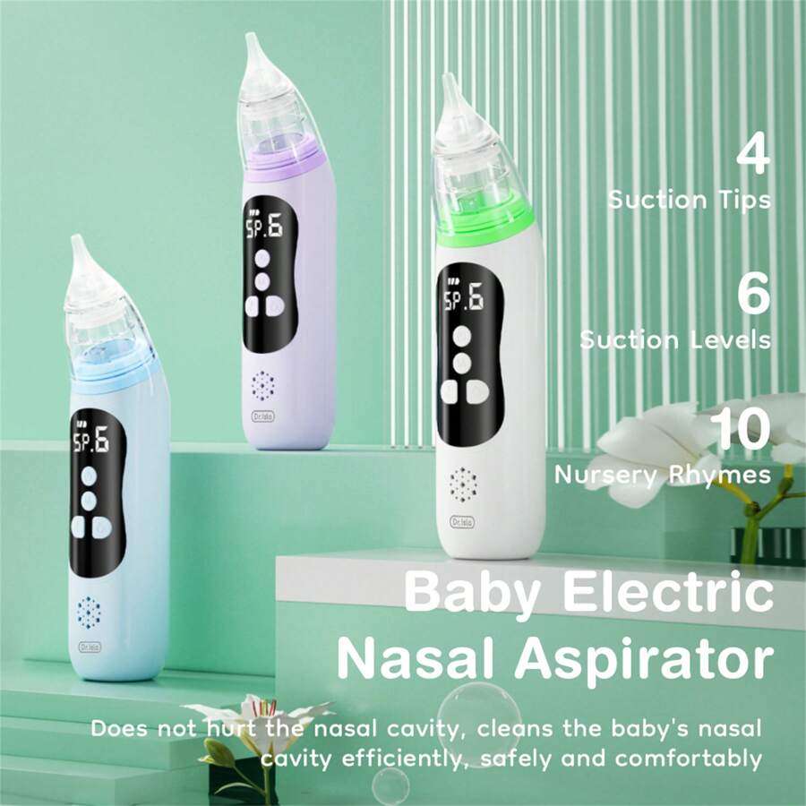 Dr.lsla Baby Nasal Aspirator Strong Suction Electric Nasal Aspirator ...