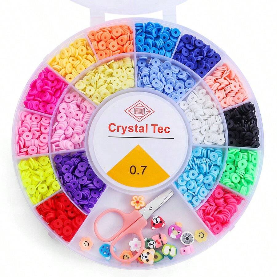 Kit de confection de bracelet avec perles d'argile, perles alphabet ...