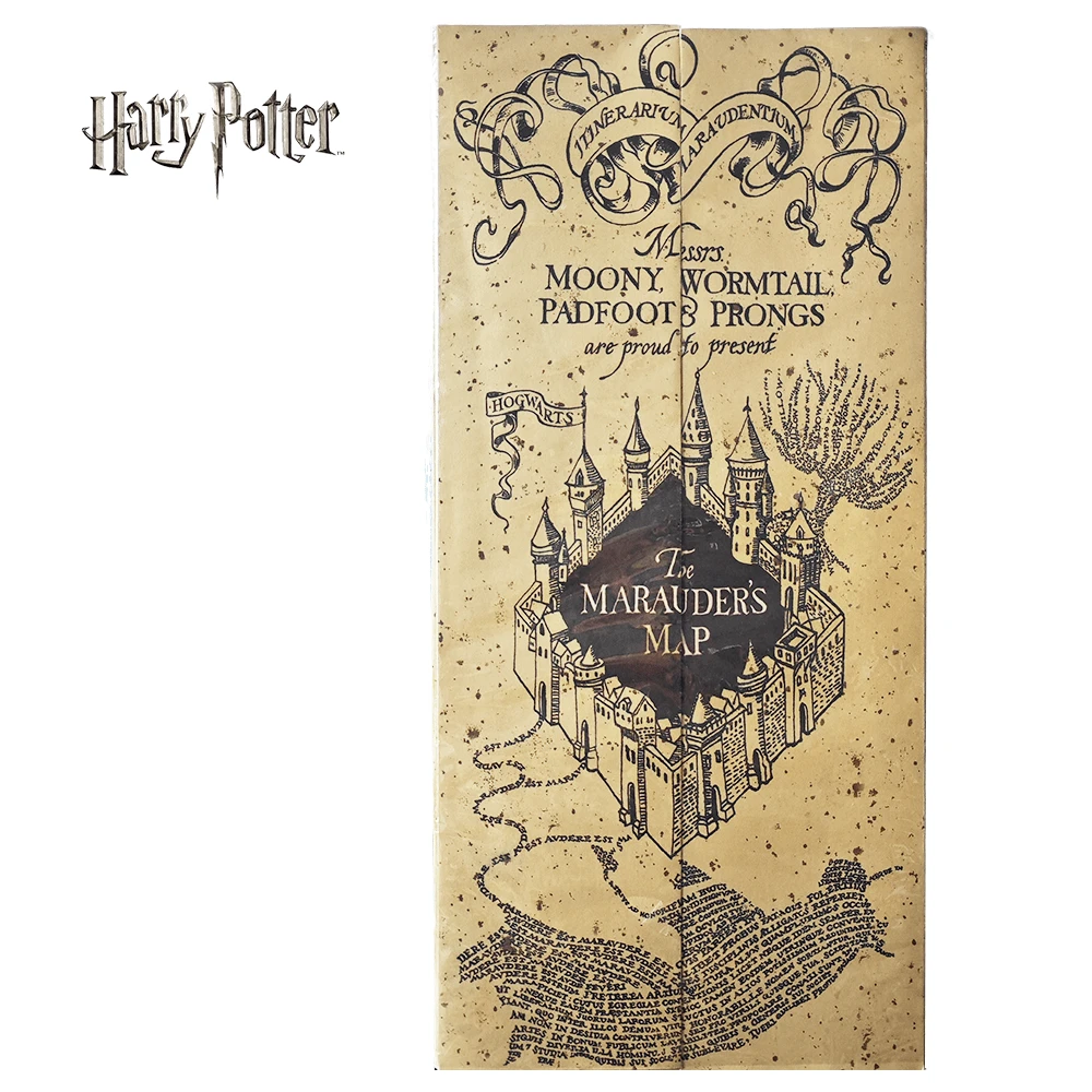WB 1pc Map Of The Marauder's School Of Magic Hogwarts Magical Cosplay ...