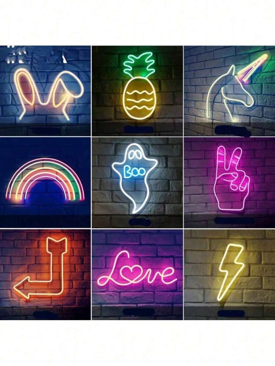 Led Flexible Billboards With Luminous Characters And Neon Signs | SHEIN USA