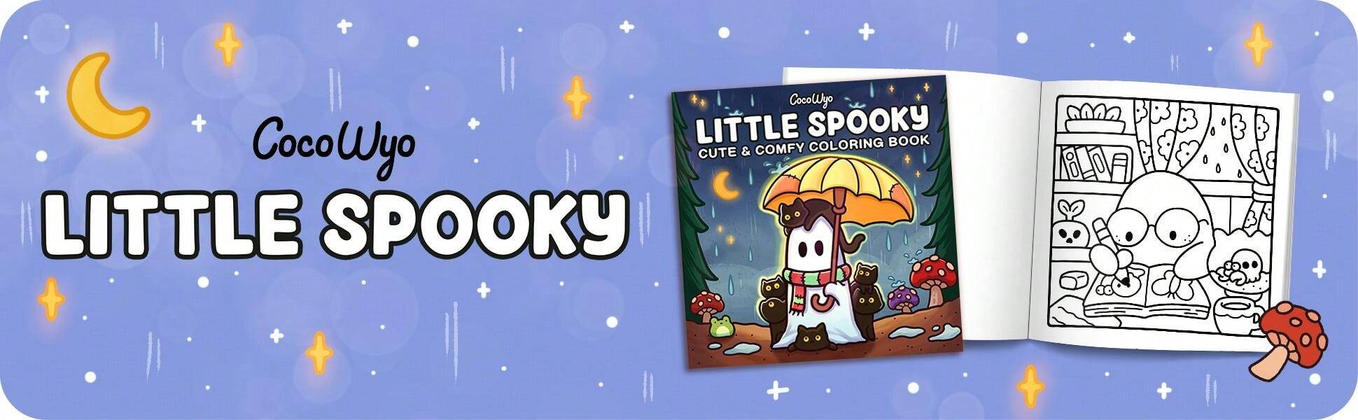 Little Spooky: Coloring Book For Adults And Teens Featuring Cute Creepy ...