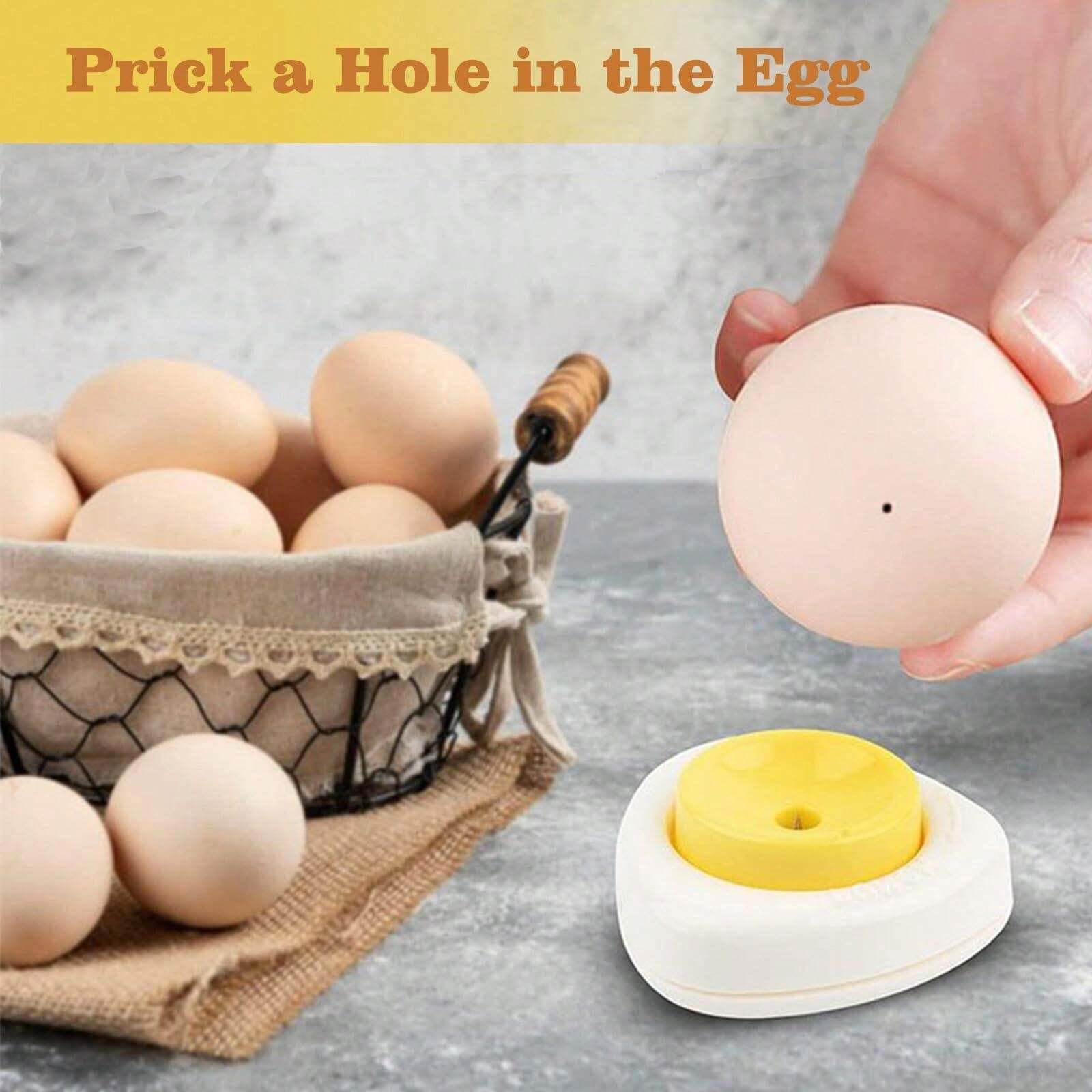 Egg Peeler For Hard Boiled Eggs, Egg Hole Punch Poker Egg Separator ...