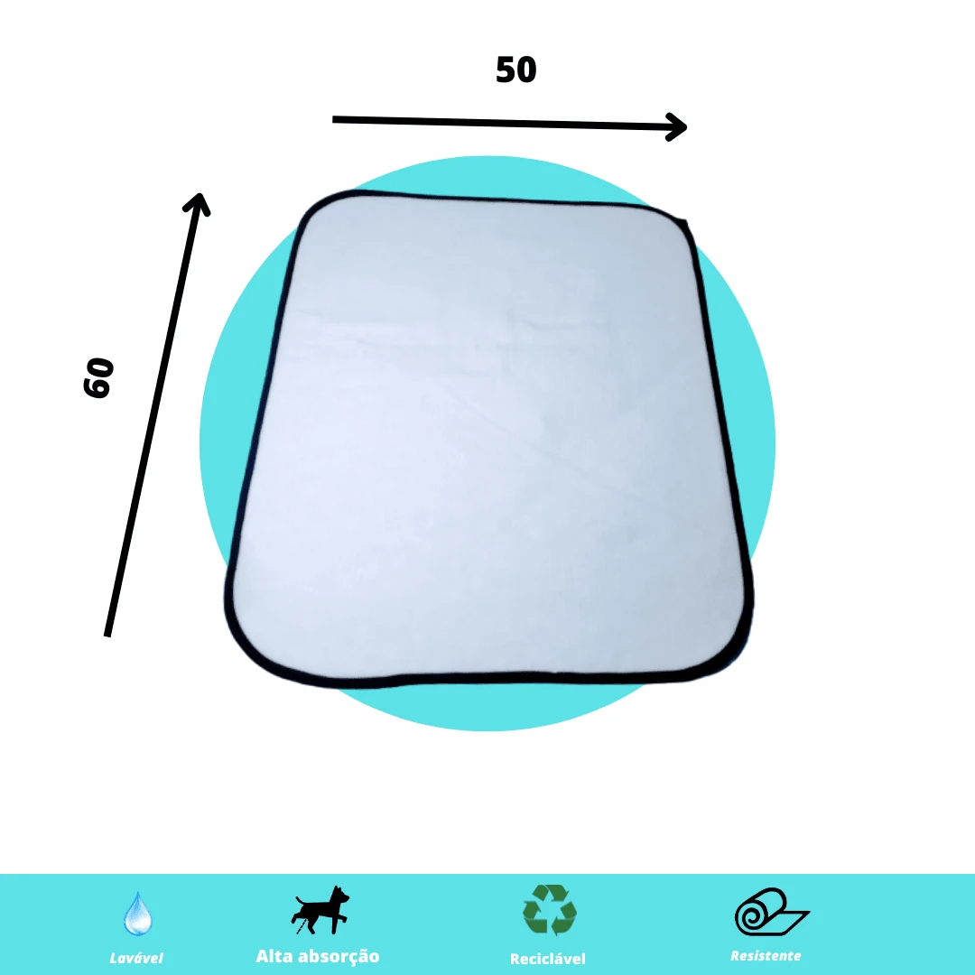 Washable Hygienic Mat For Dogs, S, Size 60 X 50 Cm, Does Not Leak Pet ...