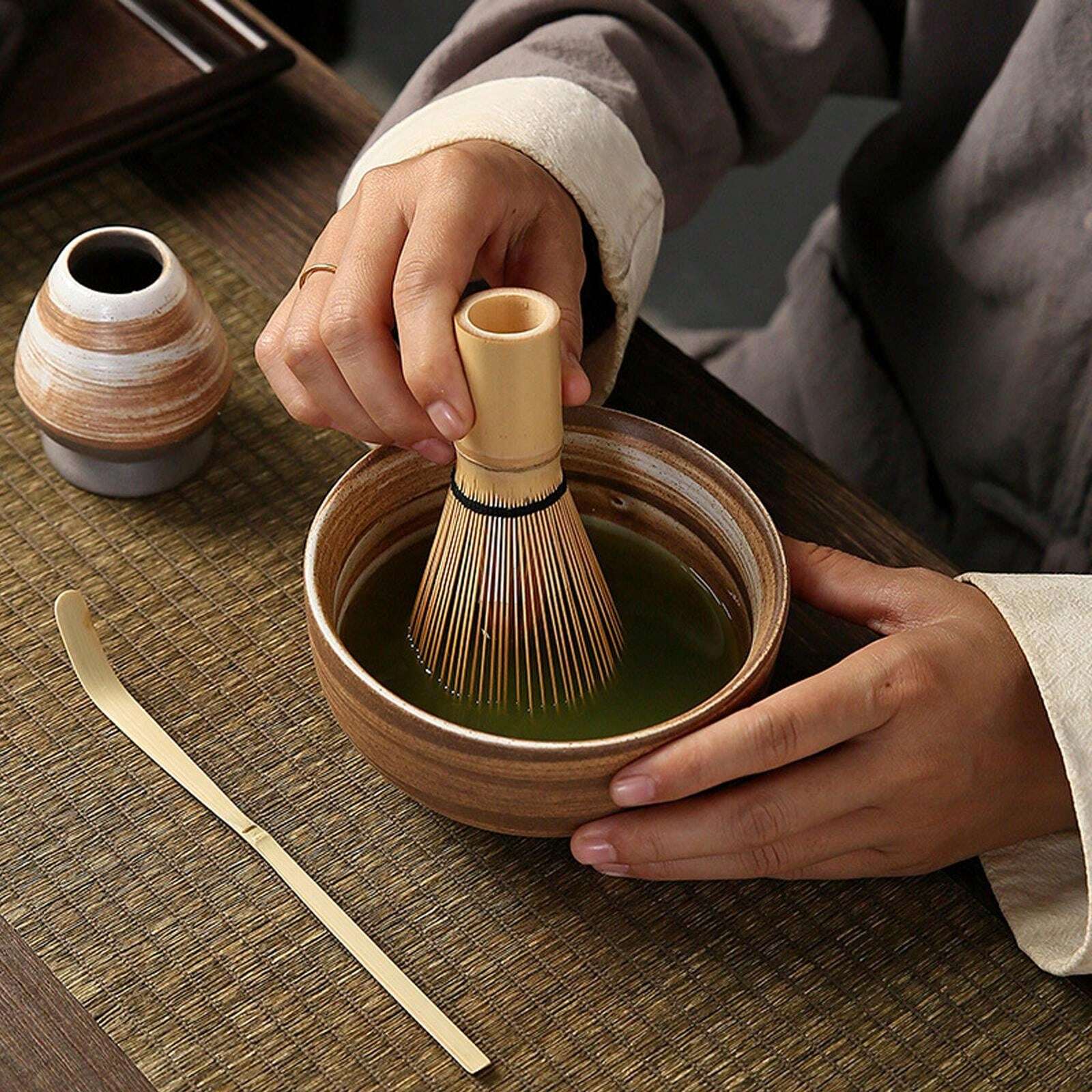 Juego completo de kit de té matcha que incluye batidor de bambú japonés ...