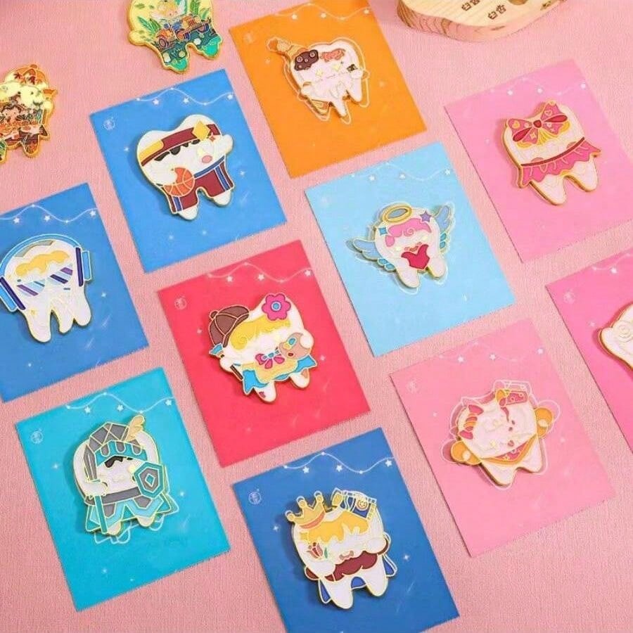 The Tooth Fairy Changing Tooth Gold Gift Replacing Milk Teeth ...