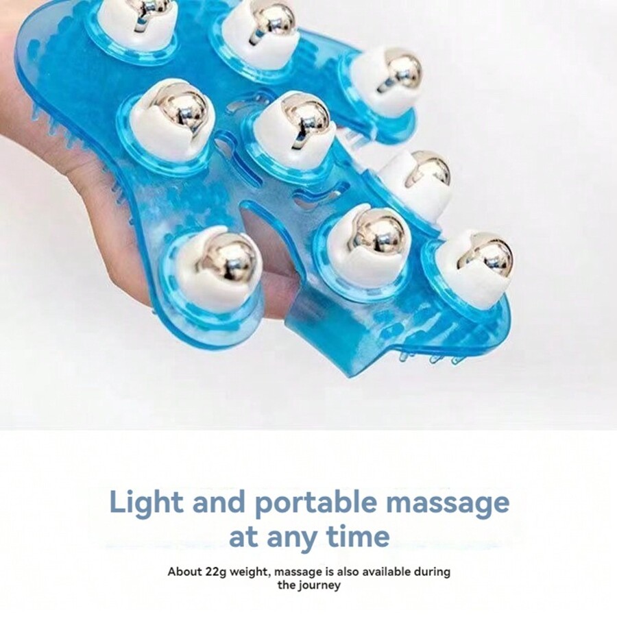 Steel Ball Rolling Full Body Massager With 9 Massage Beads Massage For Abdomen Leg Back