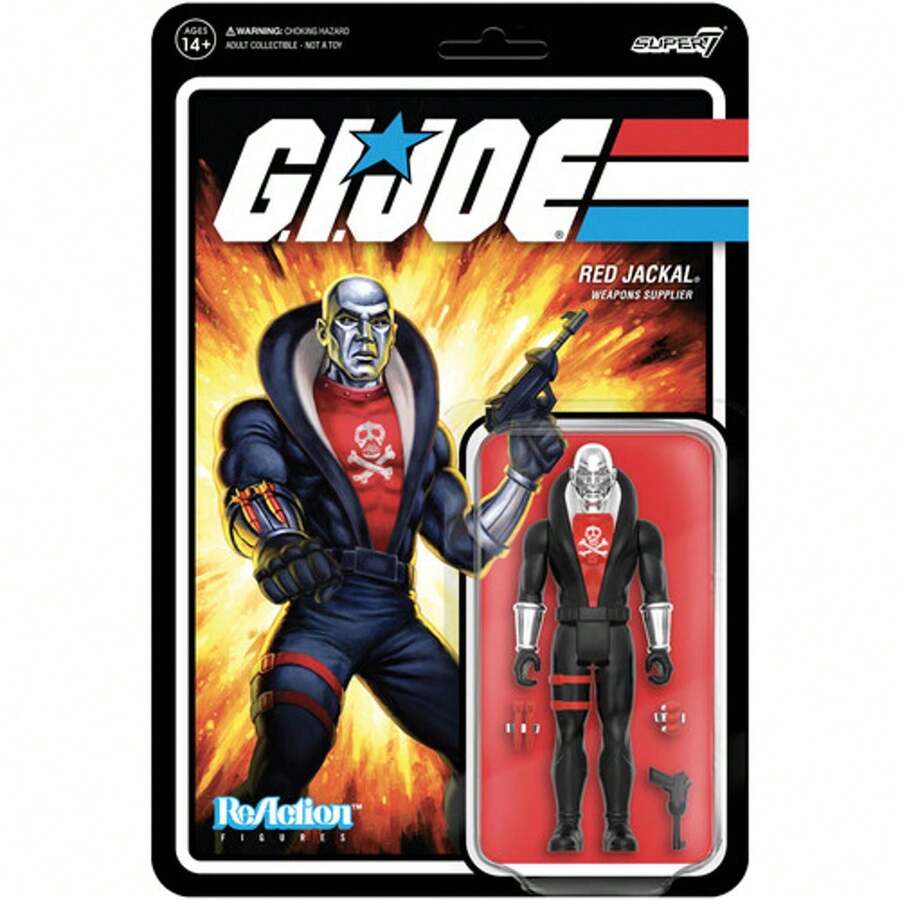 Super7 - G.I. Joe - ReAction Figures Wv8 - Red Jackal (Vac Metal ...