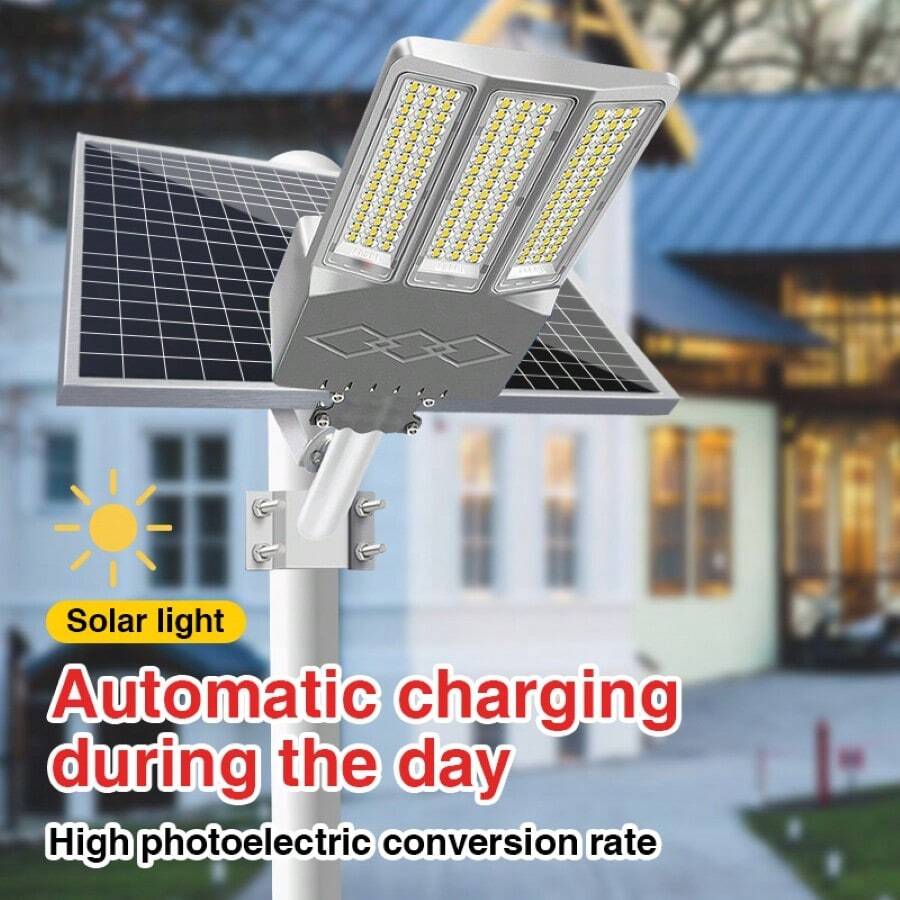 Powerful White Three Sides Solar Large Street Light, 20000Mah Large ...