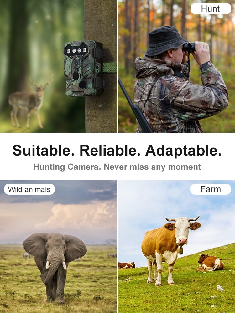 Low Power Hunting Trail Camera Night Vision Motion Activated Trigger ...