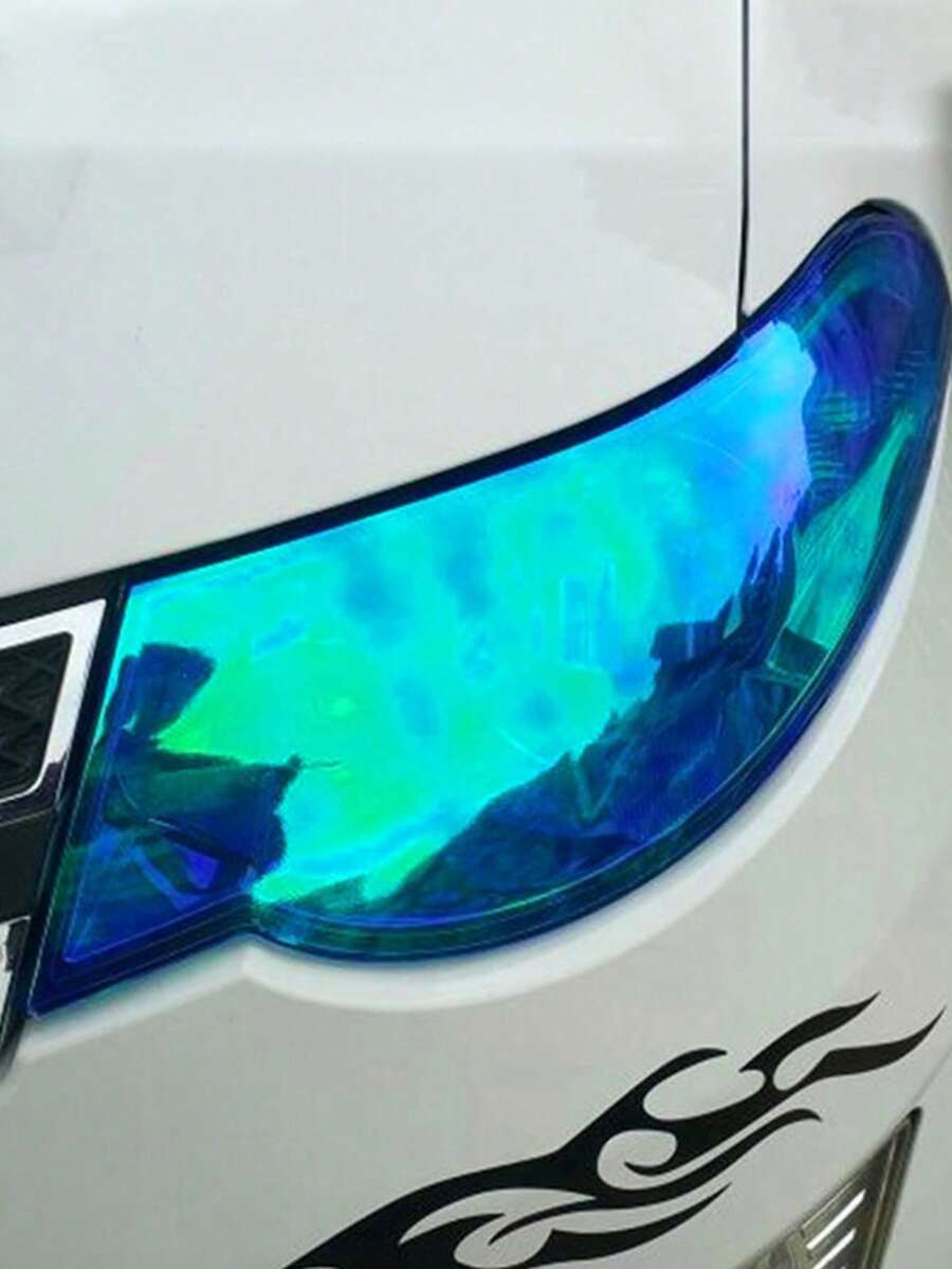 30*50cm Car Headlight Tint Film, Chameleon Color Changing Blue ...