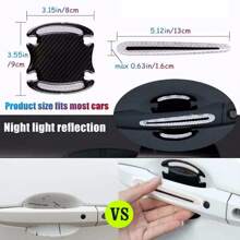 8pcs 3D Epoxy Resin Reflective Warning Stickers, Night Collision ...