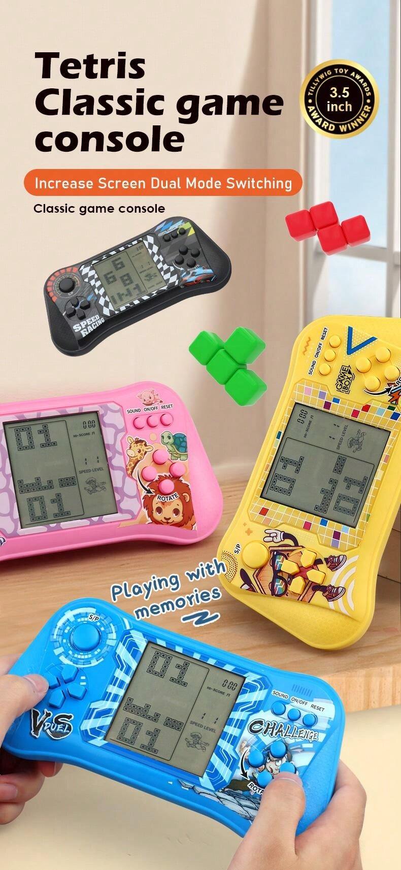 Classic Block Game Console Handheld Cognitive Training Electronic Toy ...