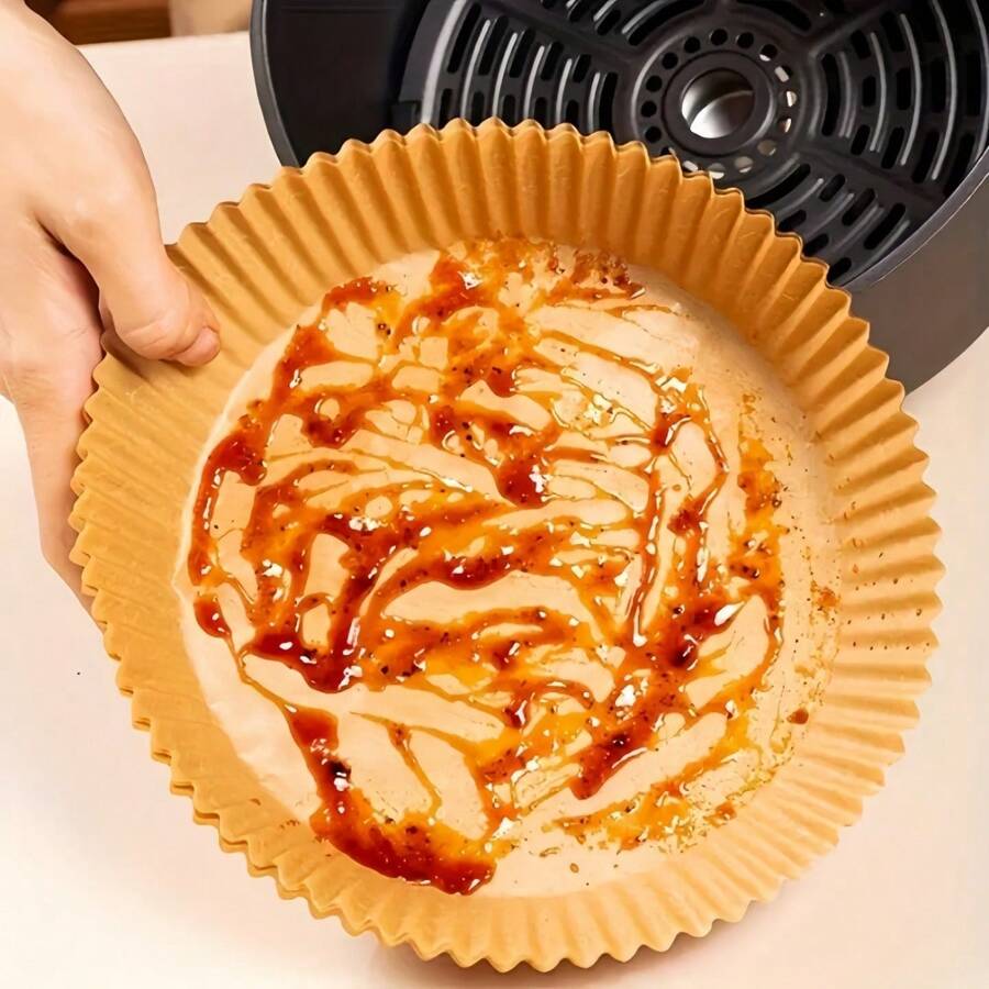Air Fryer Non-Stick Baking Paper Liners - 50 Pieces | Oil-Proof And ...