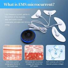 EMS Facial Massager Low-Frequency Pulse Crescent Shaped Beauty ...