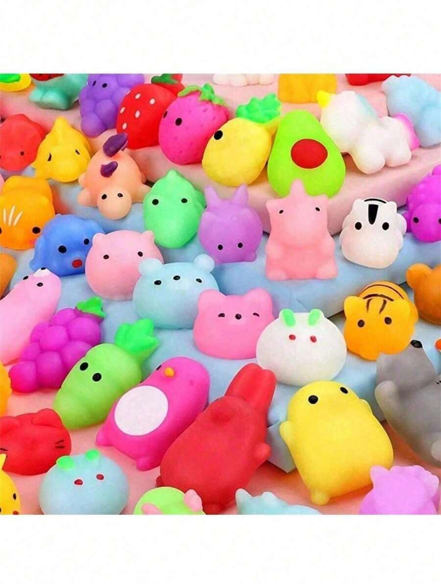 Random Styles Mini Squishy Squishies Toy, Cute Cartoon Squeeze Stress ...