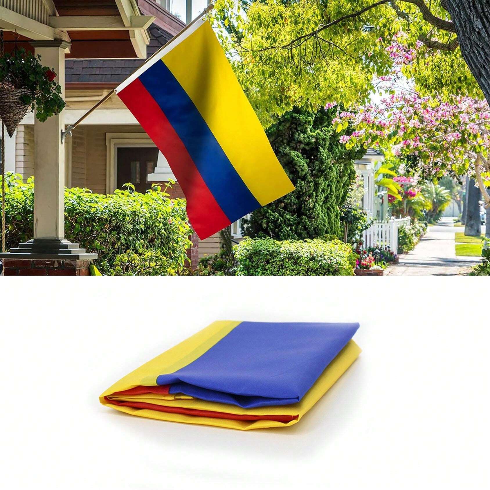 Fly Breeze 3x5 Foot Colombia Flag - Vivid Color And Fade Proof - Canvas ...