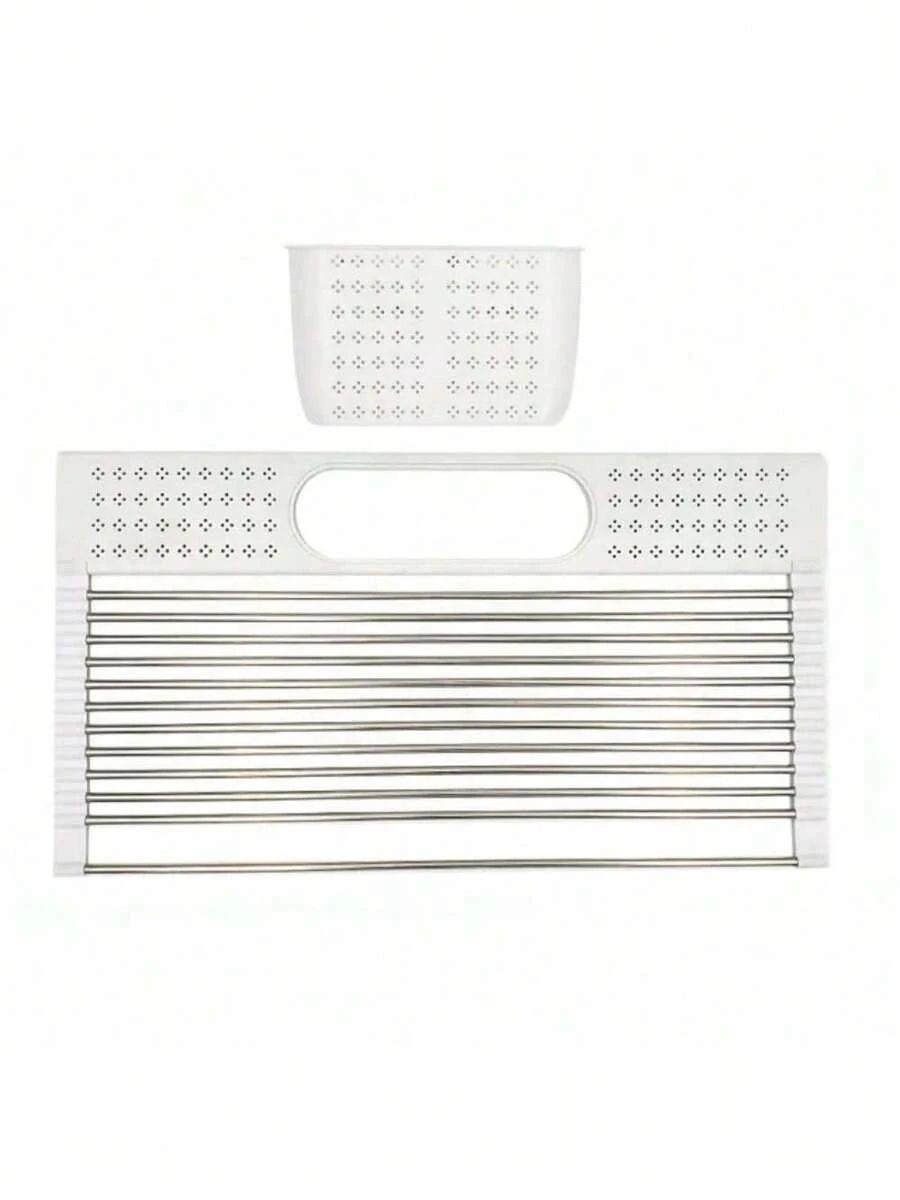 Dish Drainer Drying Rack Over Sink Plate Fruit Vegetable Meat Drying ...