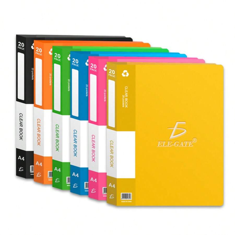 Coloured Plastic Folder With Identification Labels A4 Size | SHEIN USA