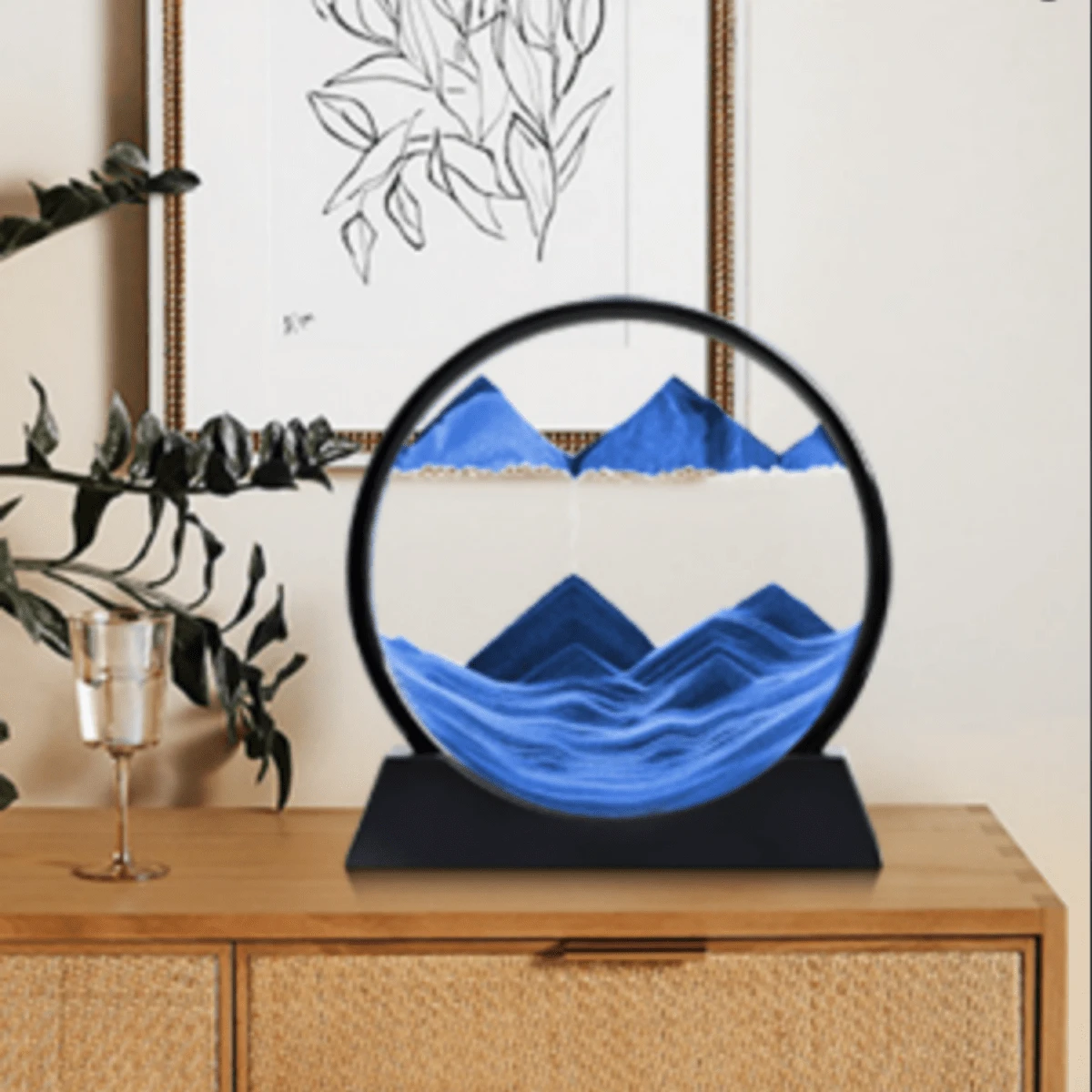 Stress-Relief Deep Sea Sand Art - 3D Glass Moving Sand Painting ...