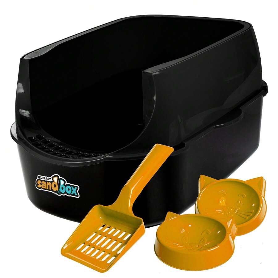 Furba Litter Box Removable For Adult Cats Kittens High Pet Toilet ...