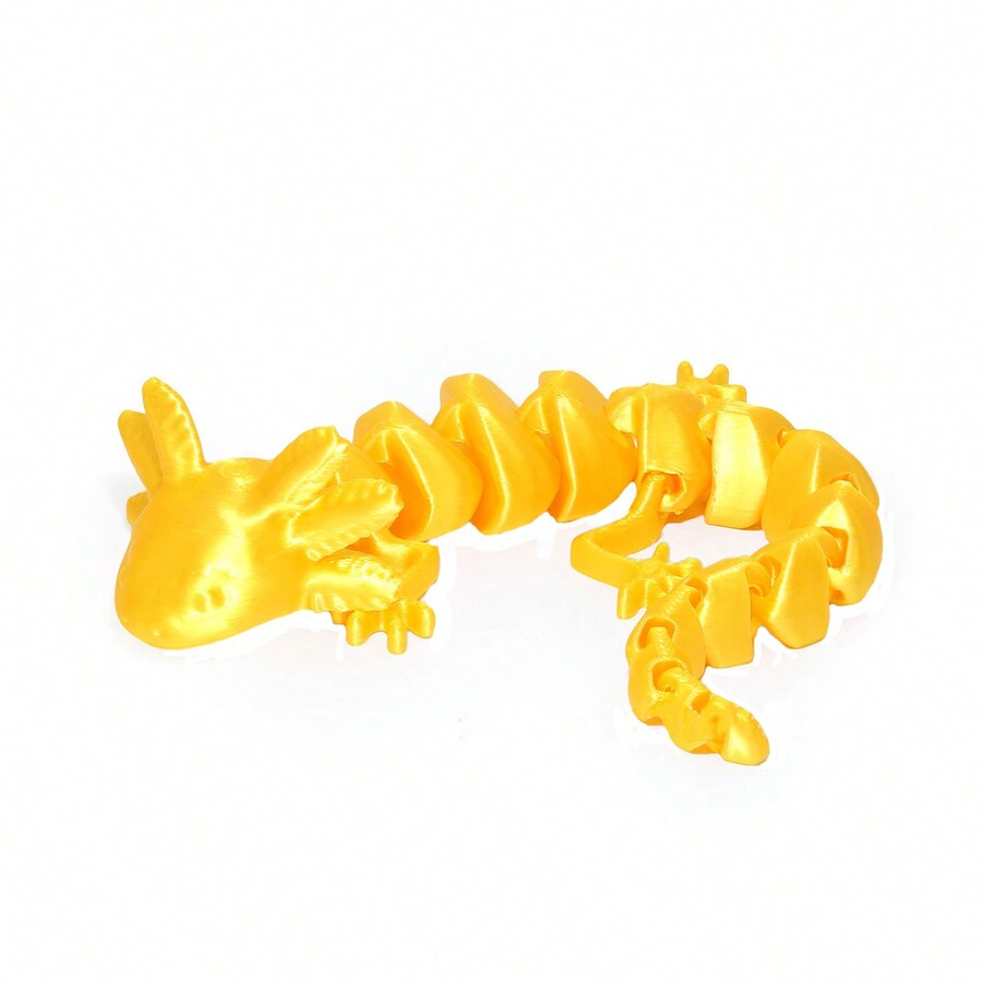 3D Printed Salamander Integrated Movable Ornament, Hand-Made Gift ...