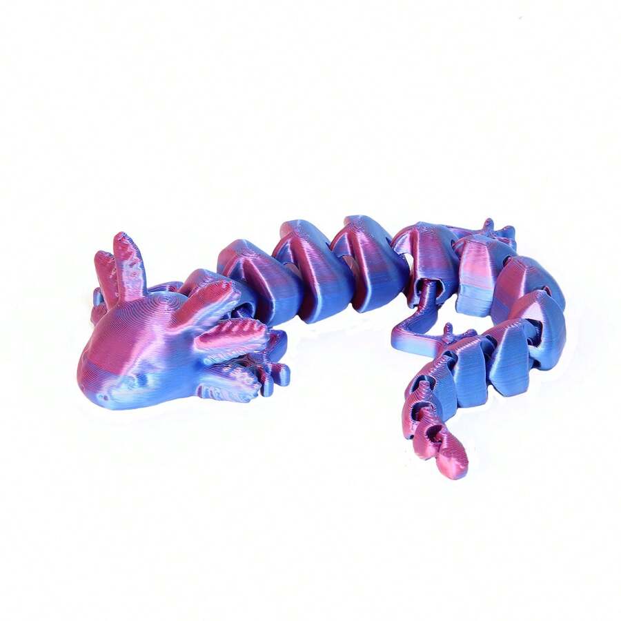 3D Printed Salamander Integrated Movable Ornament, Hand-Made Gift ...
