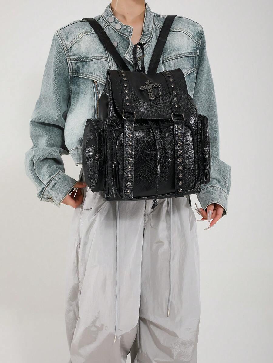 Original Handmade Millennium Babe Y2K Soft Leather Subculture Backpack ...